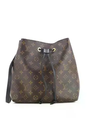 LOUIS VUITTON Monogram Canvas Neonoe Mm Bucket Bag - Brown