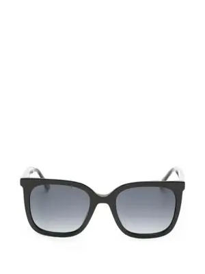 Carolina Herrera Logo-detail Square-frame Sunglasses - Black
