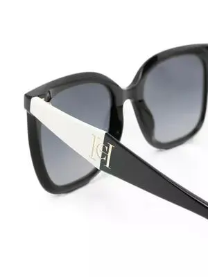 Carolina Herrera Logo-detail Square-frame Sunglasses
