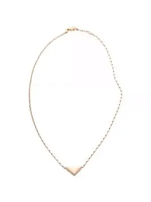 Prada Eternal Nano Triangle Pendant Necklace - Gold