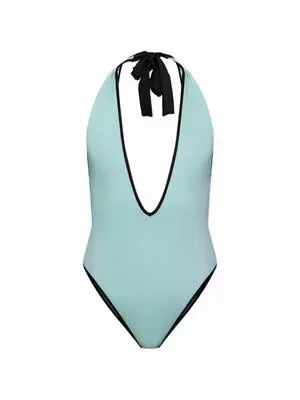 Balmain Lycra Monogram Swimsuit - Blue
