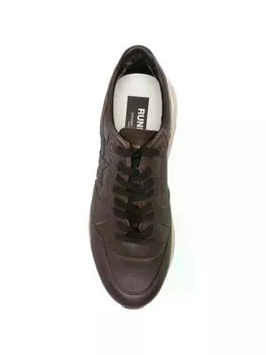 GOLDEN GOOSE Running Sole Star Sneakers - Brown