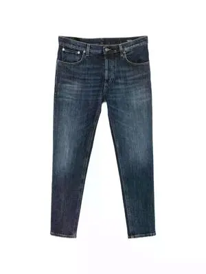DONDUP Faded Whiskered Denim Jeans