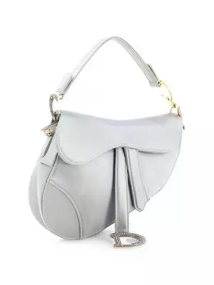 Dior Saddle Handbag Satin With Crystals Mini Shoulder Bag