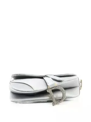 Dior Saddle Handbag Satin With Crystals Mini Shoulder Bag