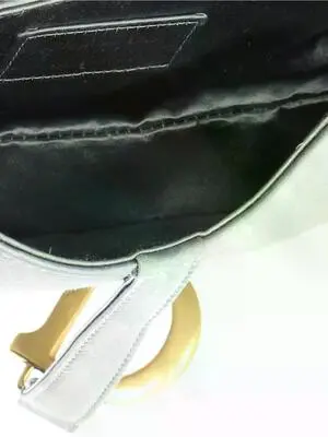 Dior Saddle Handbag Satin With Crystals Mini Shoulder Bag - Blue