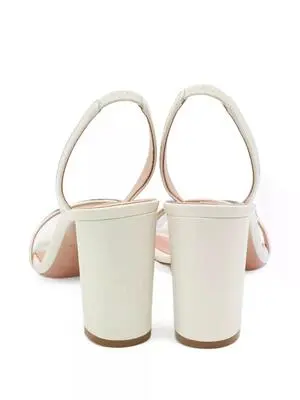 AQUAZZURA So Nude Block-heel Slingback Sandals