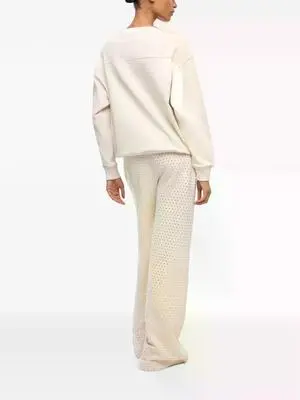 Pinko Love Birds Crystal-embellished Sweatshirt