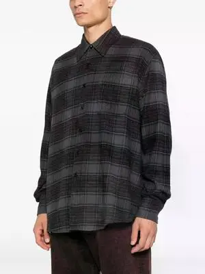 Our Legacy Above Check Flannel Shirt - Grey