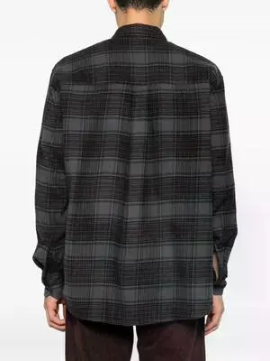 Our Legacy Above Check Flannel Shirt - Grey