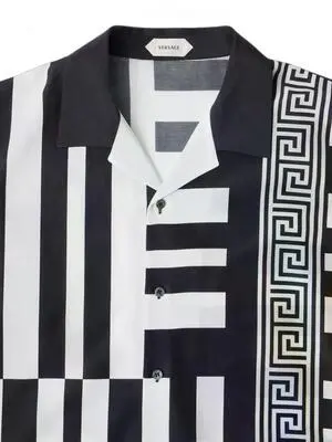 Versace Printed Cotton-silk Shirt
