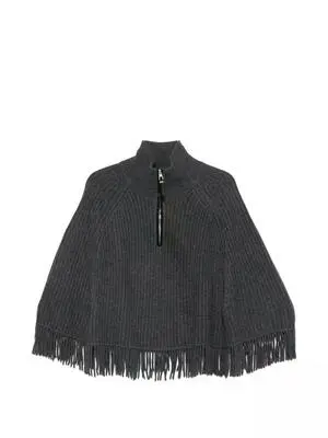 Simkhai Fringe-trimmed Ribbed Sweater - Grey