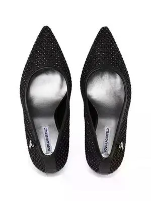 Karl Lagerfeld Sarabande Gemstone-embellished Pumps - Black