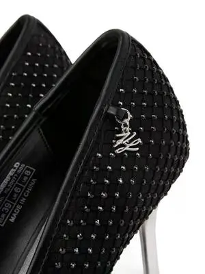 Karl Lagerfeld Sarabande Gemstone-embellished Pumps - Black