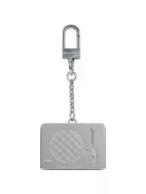 Karl Lagerfeld Ikon Record Keychain - Silver