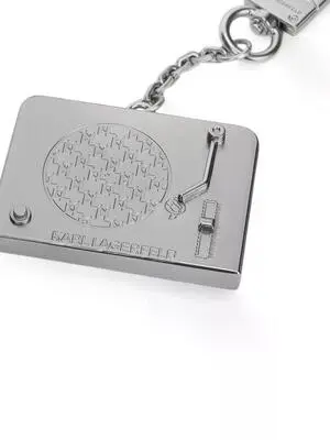 Karl Lagerfeld Ikon Record Keychain