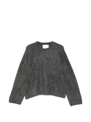 Soft Goat Brushed-knit Crew-neck Sweater