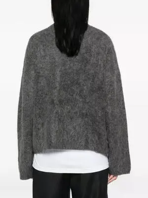 Soft Goat Brushed-knit Crew-neck Sweater