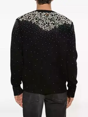 Amiri Beaded Floral-embroidered Cardigan