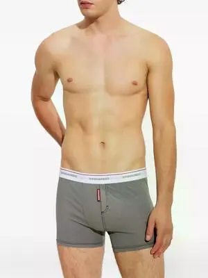 Dsquared2 Cotton Boxers With Logo - Grey