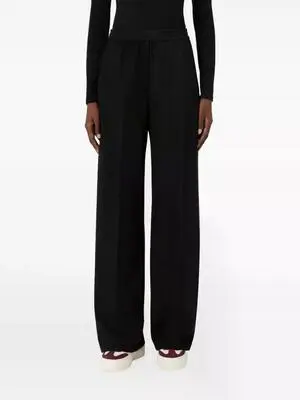Max Mara Elasticated-waistband Pressed-crease Trousers