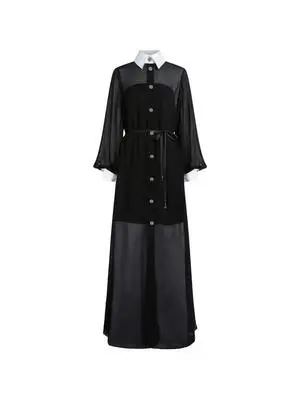 Karl Lagerfeld Karl Studio Long Dress - Black