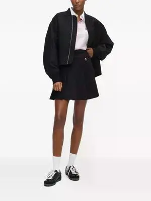 Karl Lagerfeld Ikon Bouclé Pleated Skirt