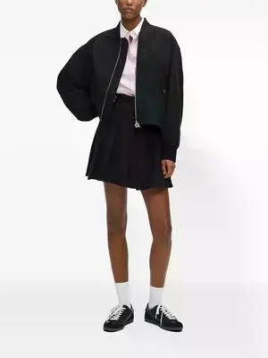 Karl Lagerfeld Ikon Bouclé Pleated Skirt