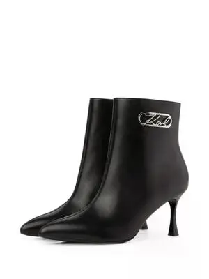 Karl Lagerfeld Sienna Signia Curve Ankle Boots