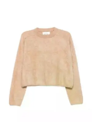 Soft Goat Brushed-finish Crew-neck Pullover - Neutrals