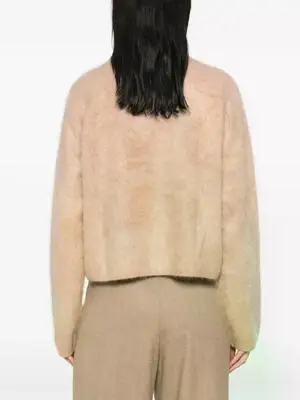 Soft Goat Brushed-finish Crew-neck Pullover - Neutrals