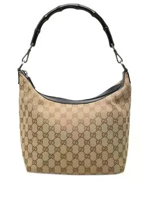 Gucci 2000-2015 Gg Canvas Bamboo Shoulder Bag