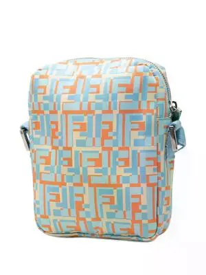 Fendi 2000-2010 Zucca Nylon Messenger Bag Crossbody Bag