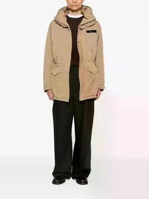 Aspesi Hooded Logo-patch Jacket
