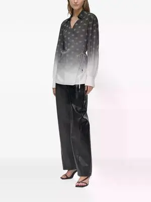 Karl Lagerfeld Fluid Wrap Blouse