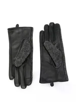 Barbour Tweed-effect Leather-trim Gloves