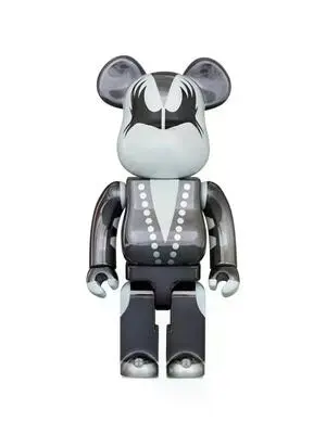 MEDICOM TOY Xbearbrick X Kiss Demon Chrome Demon Figures 100 - Grey