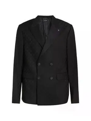 Karl Lagerfeld Checked Double-breasted Blazer