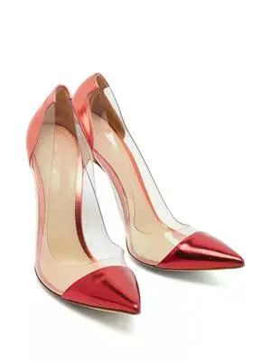 GIANVITO ROSSI Metallic Panelled Pumps