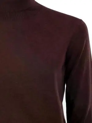 Max Mara Satin-stitch Turtleneck Sweater