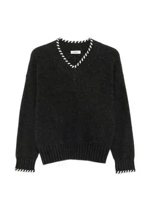Sandro V-neck Long-sleeve Sweater