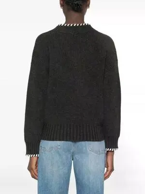 Sandro V-neck Long-sleeve Sweater