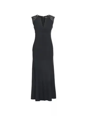 La Perla Embellished Crepe Dress