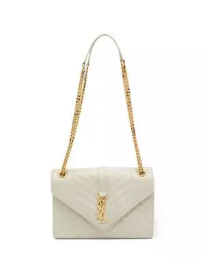 Saint Laurent Medium Envelope Mixed-quilt Shoulder Bag