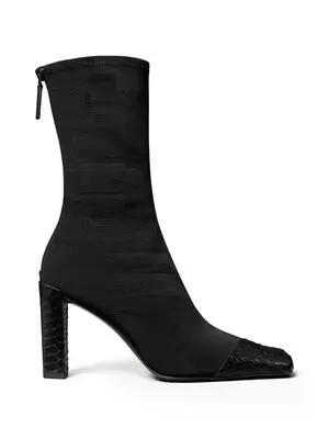 Tory Burch Asymmetric Cap-toe Boots - Black