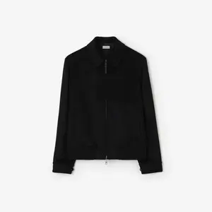 Burberry Cashmere Bloomsbury Harrington Jacket - Black