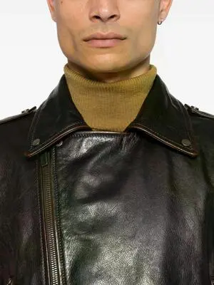 SALVATORE SANTORO Biker Leather Jacket