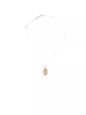 YVMIN Inlaid Mini Bear Pendant Necklace - Silver