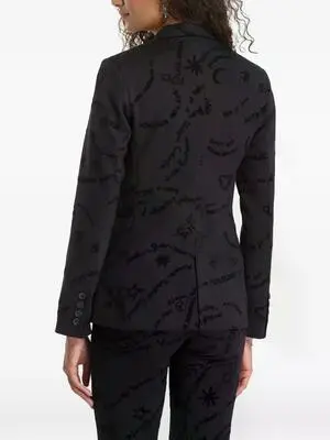 Desigual Graphic-print Button-up Blazer