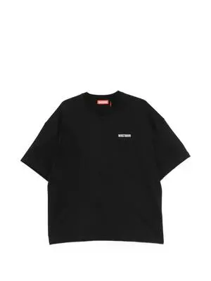WRSTBHVR Logo-print Drop-shoulder T-shirt